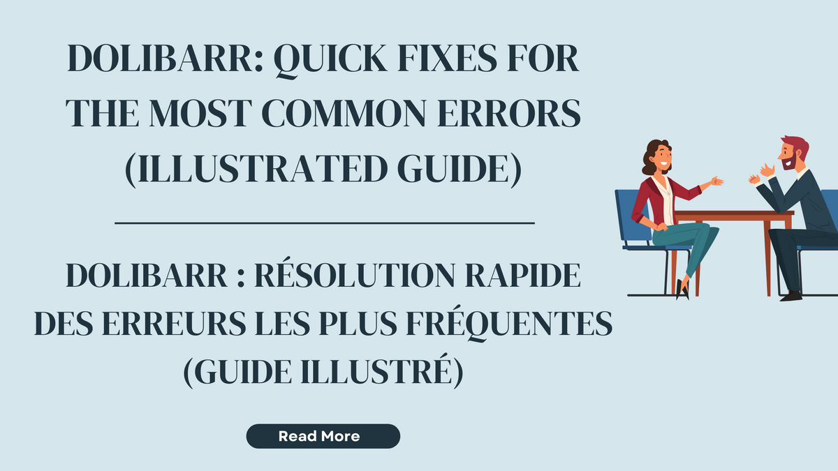 Dolibarr: Soluciones rápidas para los errores más comunes (Guía ilustrada) | Mercado de Dolibarr