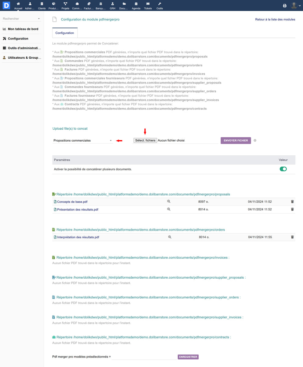 PDF Merger Pro | Dolibarr MarketPlace